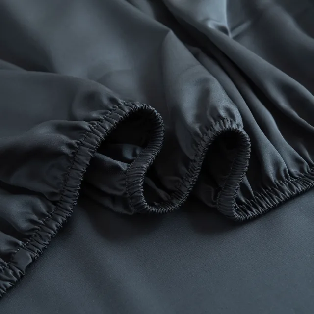 Space Blue Bamboo Fitted Sheet 80x210 | Boomba Bamboo - Boomba Bamboo