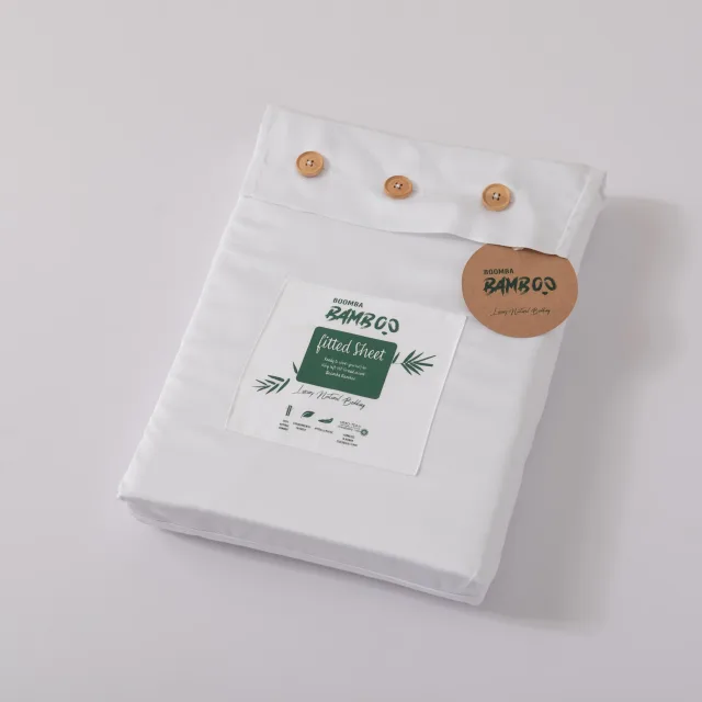 Fitted Sheet - Coco White - Premium - Boomba Bamboo