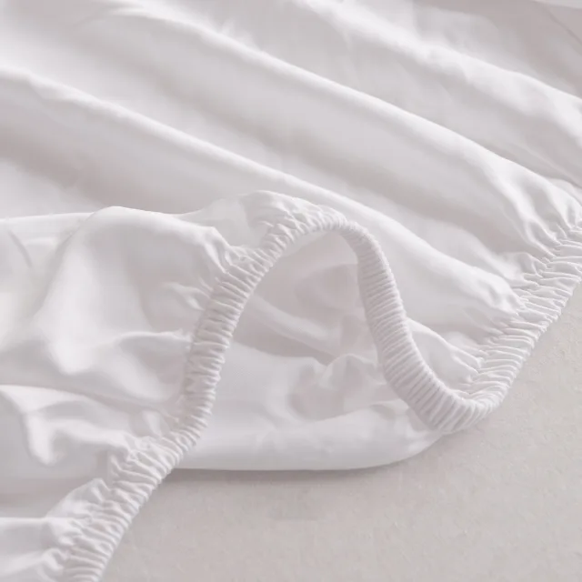Fitted Sheet - Coco White - Premium - Boomba Bamboo