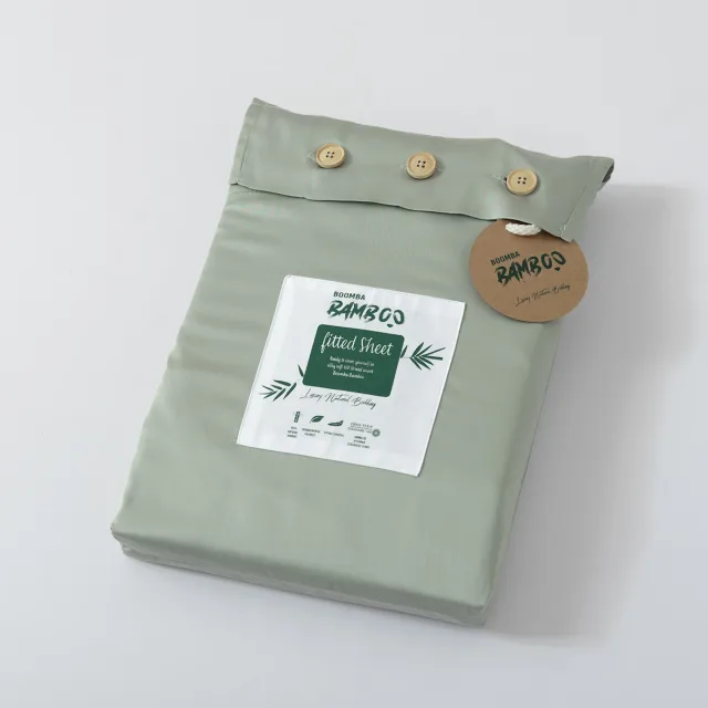 Fitted sheet - Sage Green - Premium - Boomba Bamboo