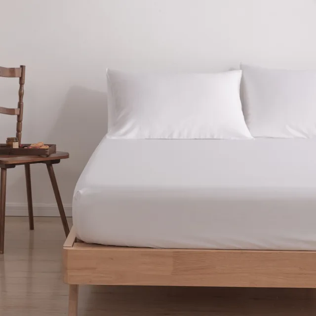 Coco White Bamboo Fitted Sheet 90x210 | Boomba Bamboo - Boomba Bamboo