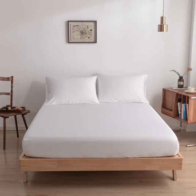 Coco White Bamboo Fitted Sheet 180x220 | Boomba Bamboo - Boomba Bamboo