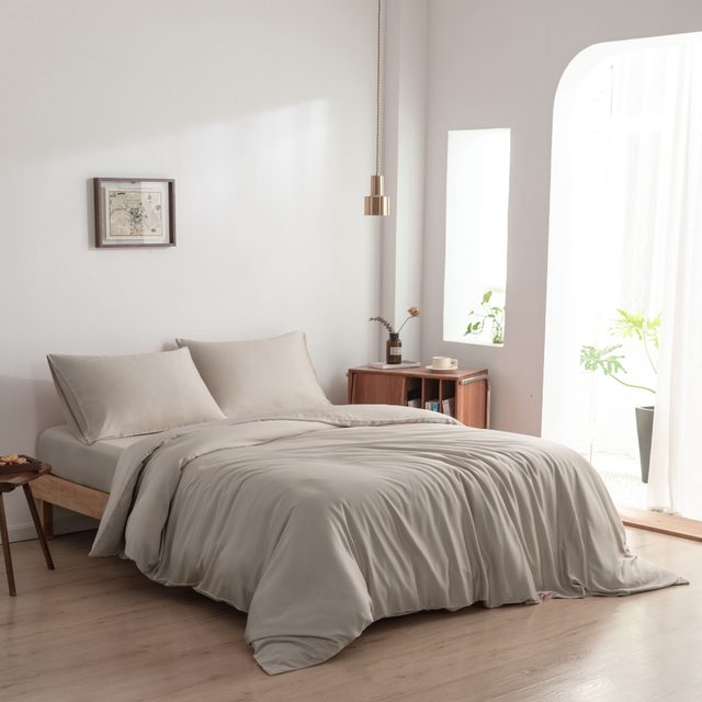 Dekbedovertrek - Soft Taupe - Premium - Boomba Bamboo